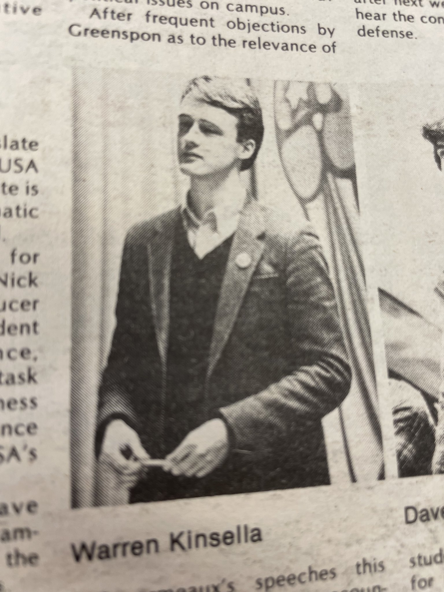 #TBT: 40+ years of politics : Warren Kinsella